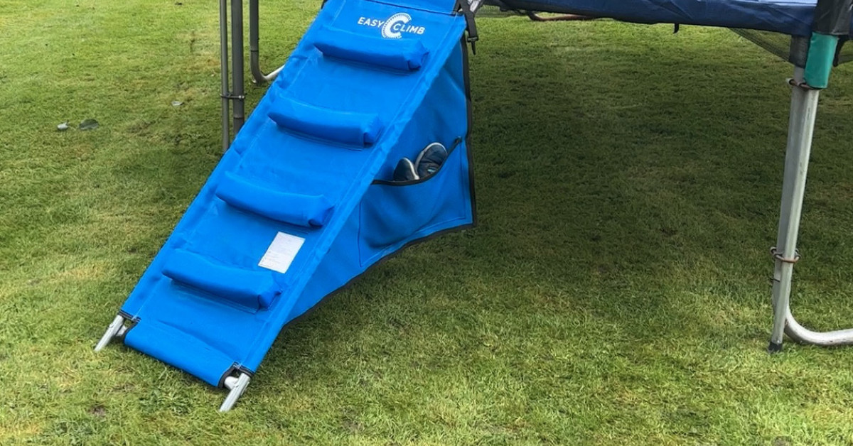Innovative Easy Climb Trampoline Ladder ramp improves comfort and ...